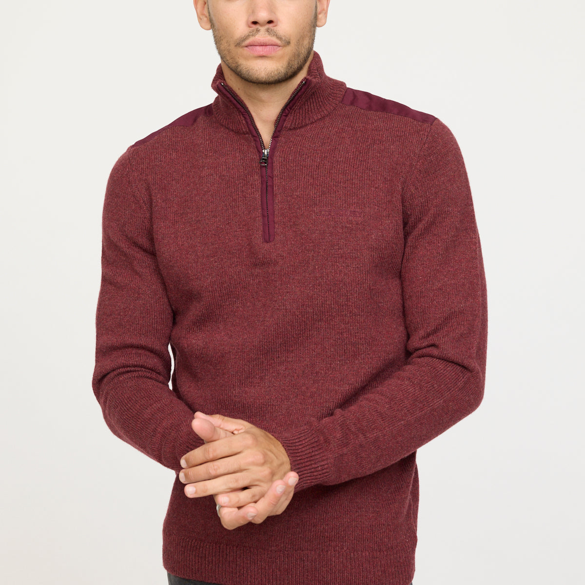 Pull Capara Bordeaux chiné – Lee Cooper
